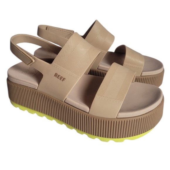 Reef | Shoes | Reef Water Vista Higher Platform Sandals In Aloe Wash ...